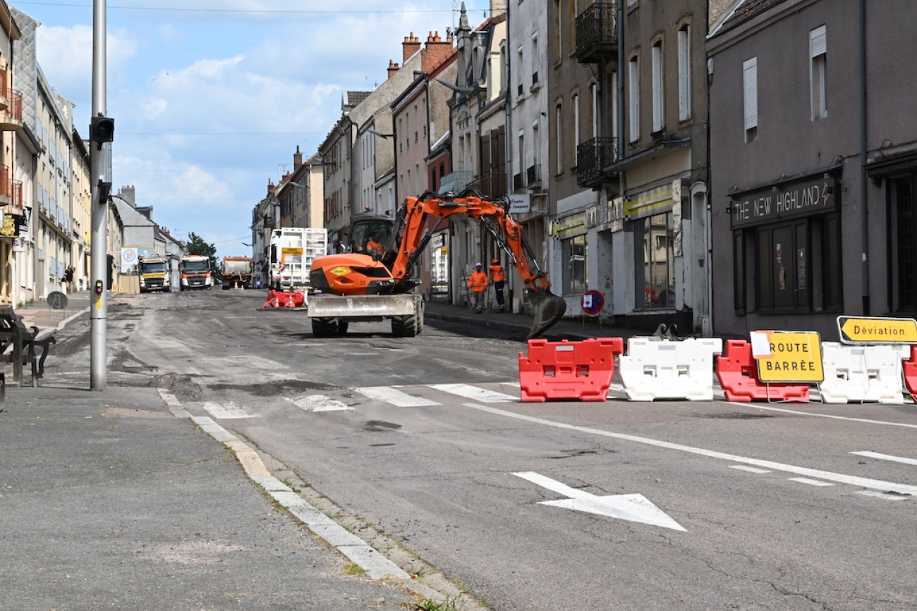 LE CREUSOT : La rue Jean Jaurès en travaux - Creusot Infos