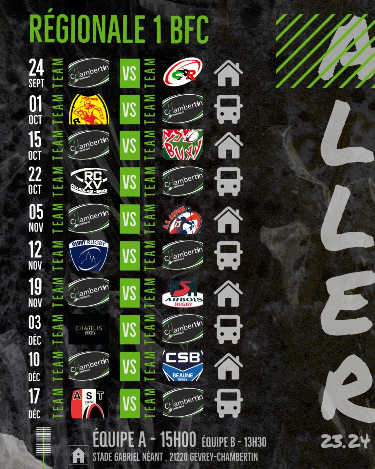 RUGBY (TeamCO) : Saison 2023-2024, de nouvelles perspectives et de nouveaux défis - Infos Dijon