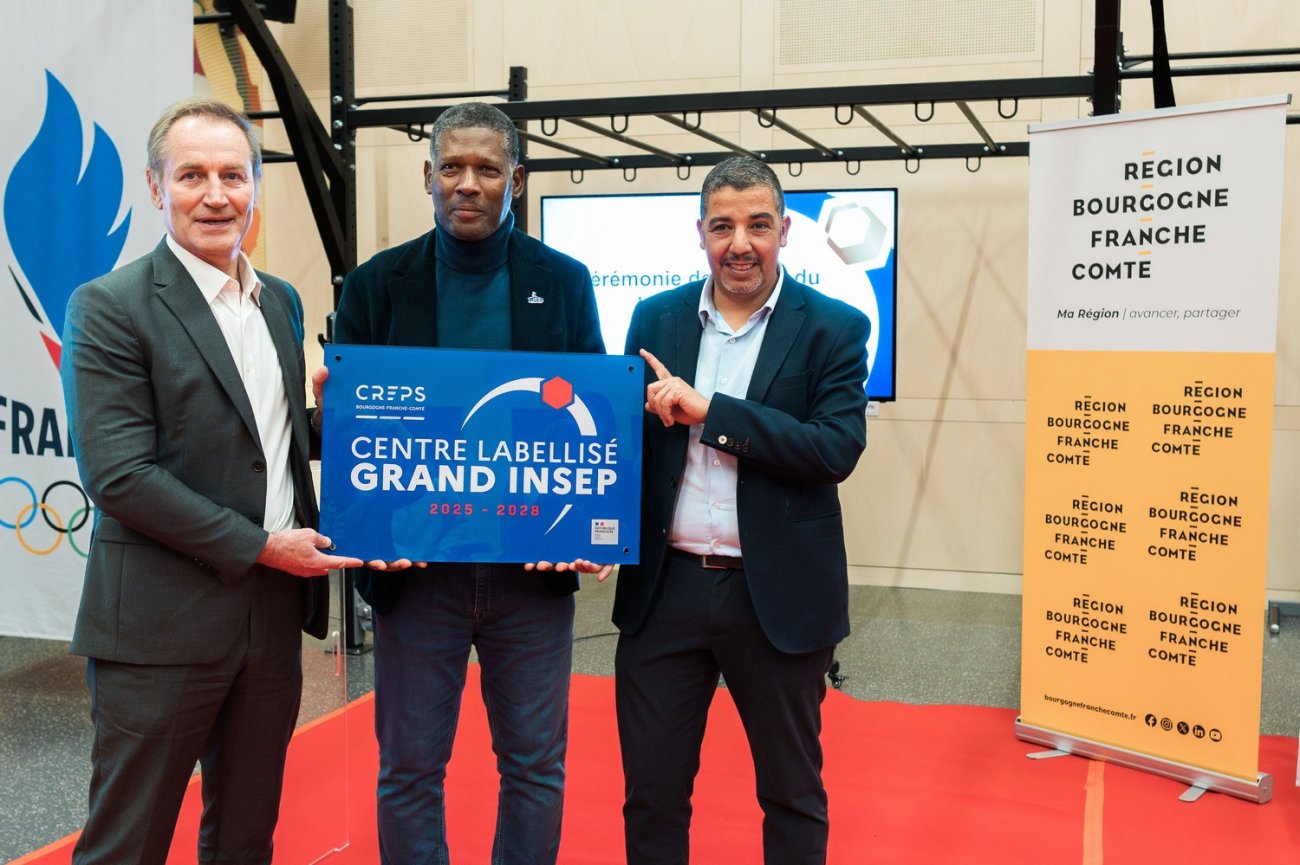 Fabien Canu, directeur général de l'INSEP, Jean-Marc Calvier directeur ...