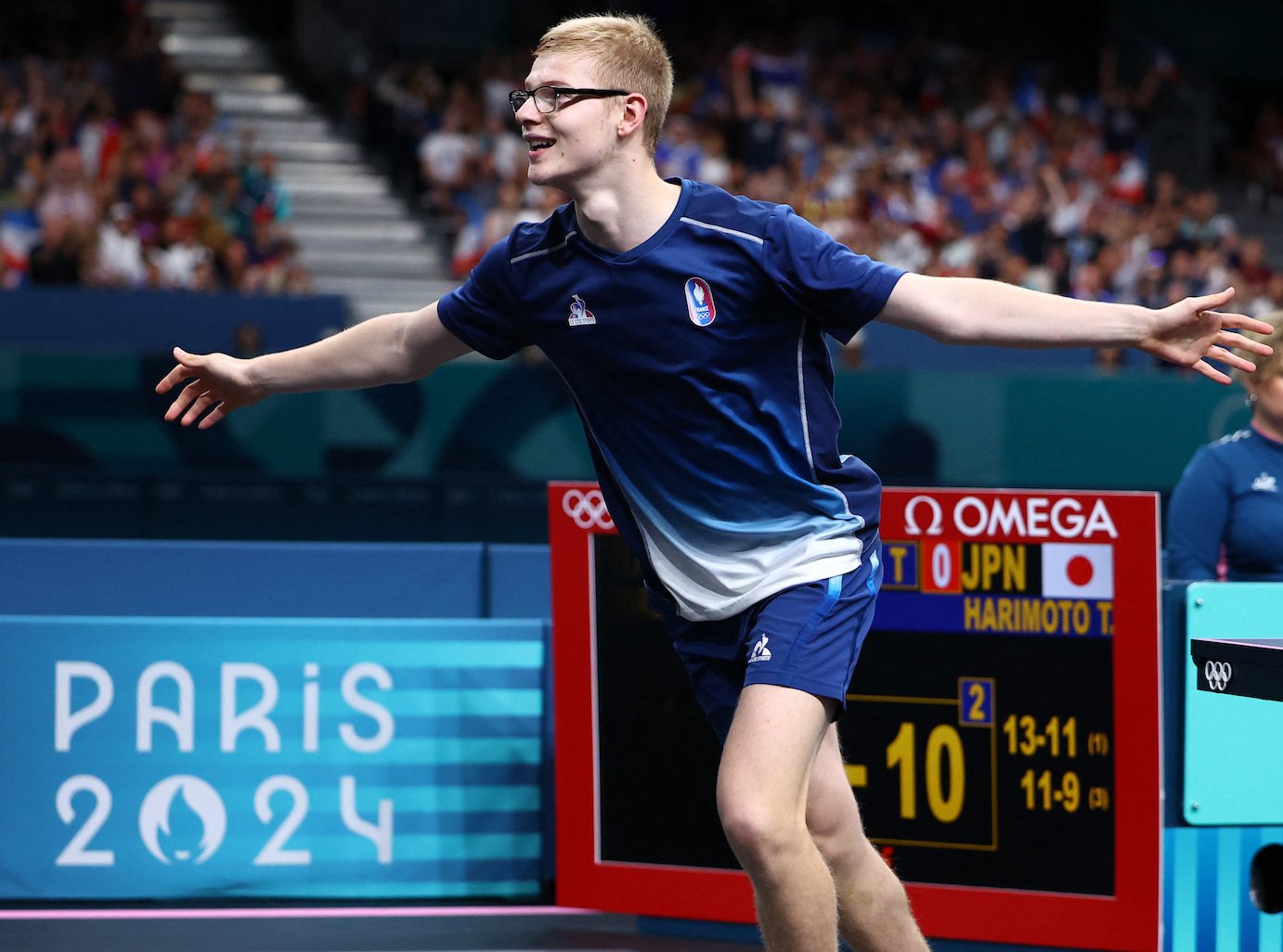 JO de Paris (Tennis de Table) : Félix Lebrun 1er français doublement ...