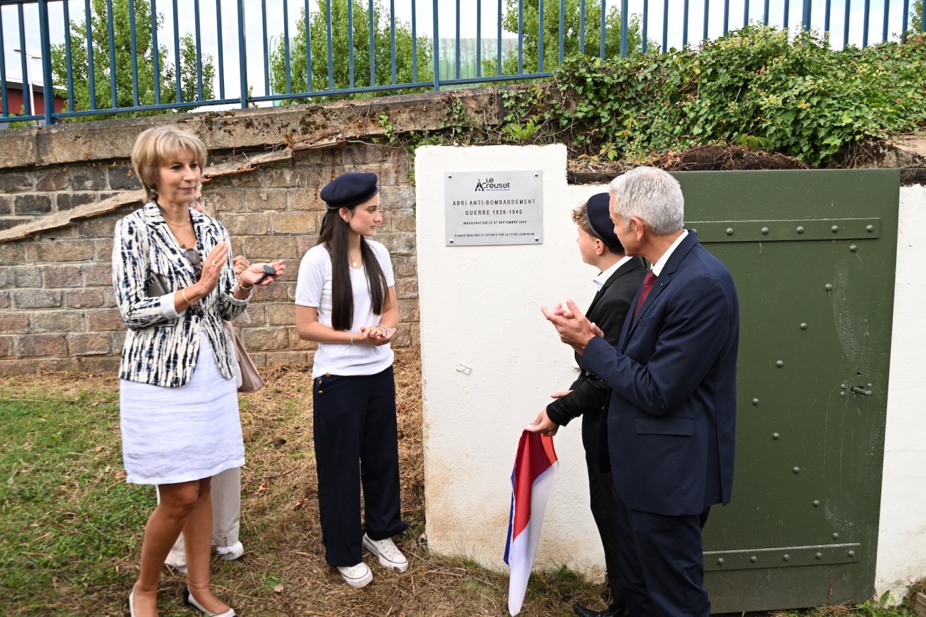 LE CREUSOT : Une plaque pour l’abri anti-bombardement de la porte Saint ...