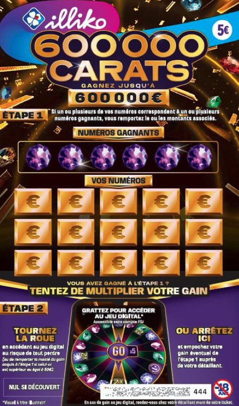 La FDJ lance son nouveau jeu phygital «600 000 CARATS» - Infos Dijon