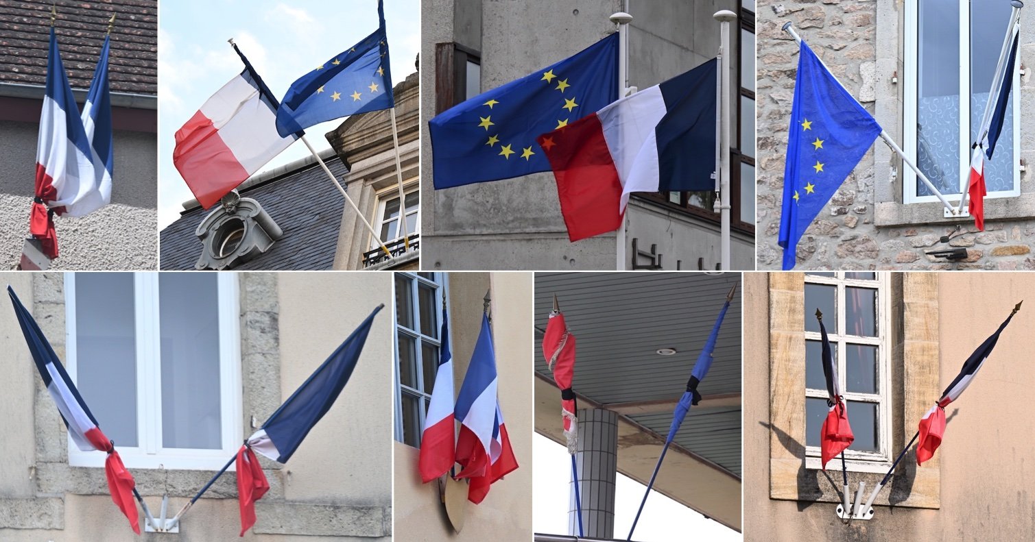 Région du Creusot : Quelles mairies avaient mis leurs drapeaux en berne pour la mort du Pape ...