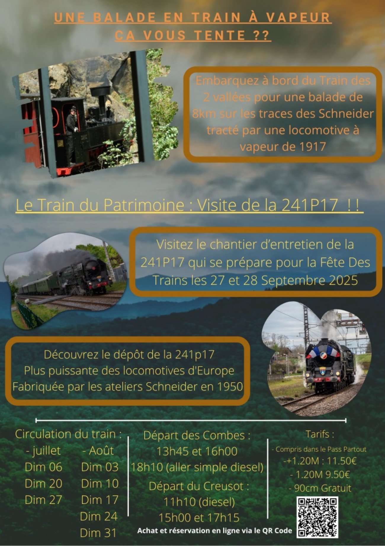 LE CREUSOT : Le "Train des 2 Vallées Patrimoine" vous attend au Parc ...